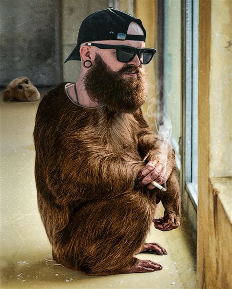 Monkey House Shift Worker Scrolller