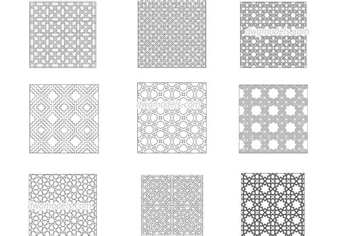 Islamic Pattern Cad Block Just Information