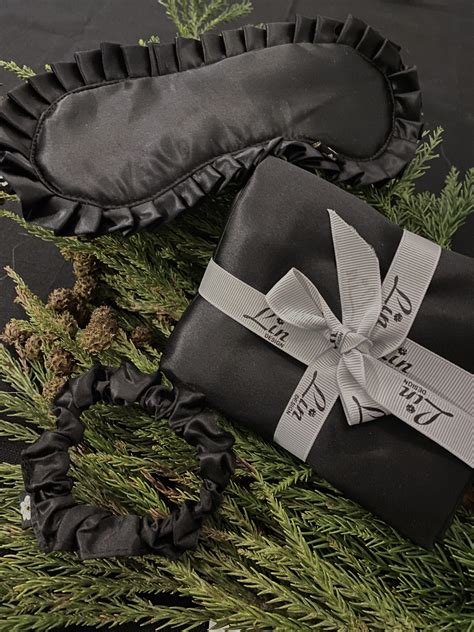 Lúxus Mulberry Silkiþrenna Koddaver Augngríma Og Hárteygja Lín Design