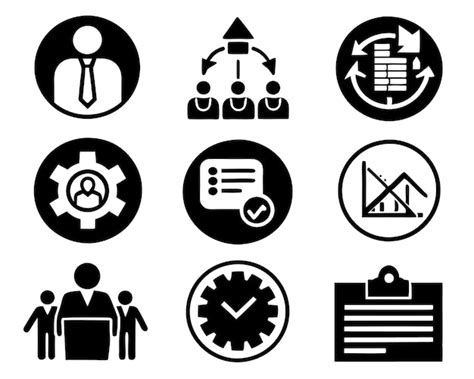 Premium Vector Set Of Project Management Icon Illustration Management Project Development