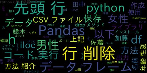 Pandasで先頭行を簡単に削除！手順とサンプルコード解説 ｜ 自作で機械学習モデル・aiの使い方を学ぶ