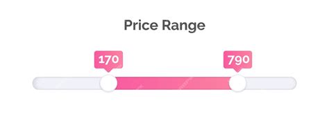 Premium Vector Price Range Filter In Modern Style For Your Ui Ux