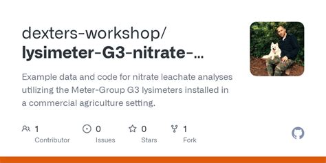 Github Dexters Workshoplysimeter G3 Nitrate Leachate Analyis