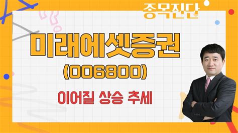 지금은 기다려야 할 시간 미래에셋증권006800 최병운 전문가나만 믿고 따라와 Youtube