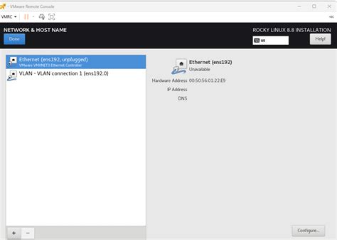 how to configure network for static ip in rocky linux 8 on vm ware r