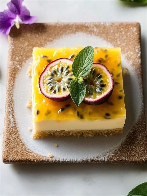 Delightful Creamy No Bake Passion Fruit Slice For Sunny Days Averie