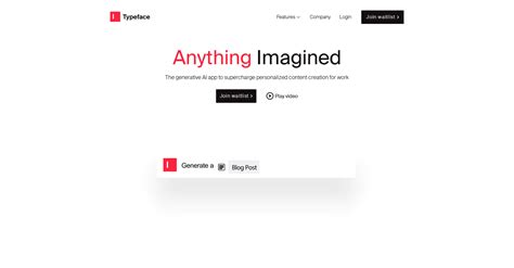 Typeface Ai Tool For Digital Marketing And Education And Learning