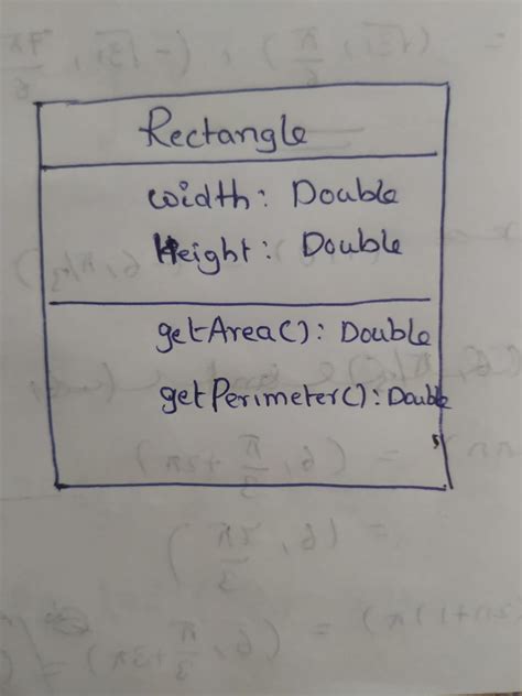 Solved 91 The Rectangle Class Following The Example Of The
