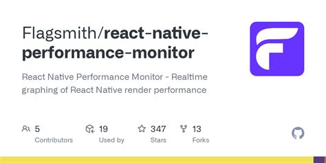 GitHub Flagsmith React Native Performance Monitor React Native