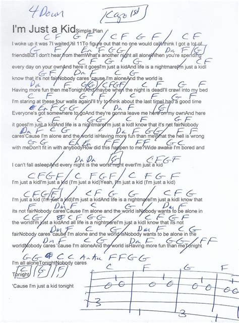 Simple Plan Guitar Chords