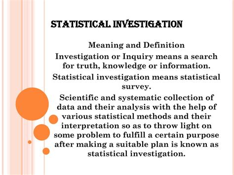 Ppt Statistical Investigation Powerpoint Presentation Free Download Id 2991494