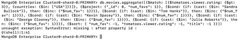 problem solving lab using cursor like stages m121 the mongodb aggregation framework