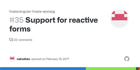 Support For Reactive Forms · Issue 35 · Froalaangular Froala Wysiwyg · Github