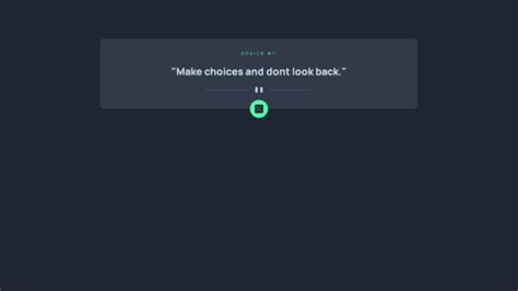 Frontend Mentor Advice Generator App Coding Challenge Solution