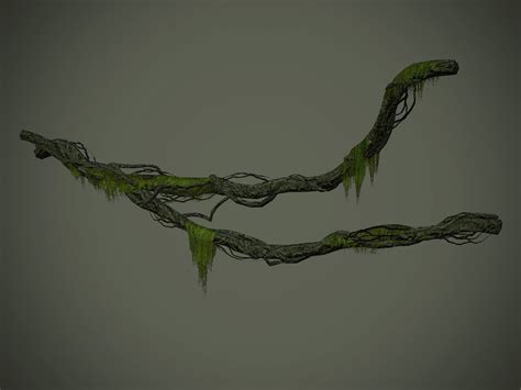 3d Model Nature Assets Forest Vines Pack Vr Ar Low Poly Cgtrader