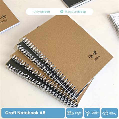 Jual Note Book A5 Vintage Aesthetic Ukiyo Sketchbook Notebook Cover