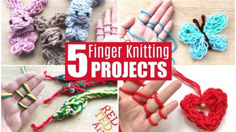 5 Finger Knitting Projects Learn How To Finger Knit And 5 Diy Finger