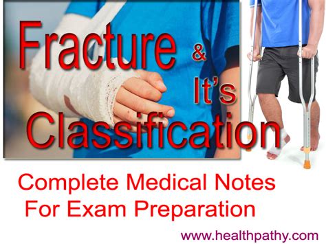 Classification Of Fracture Definition Sign And Symptom Medical Notes