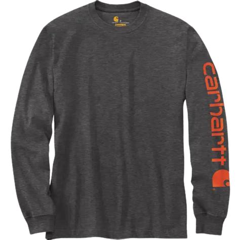Carhartt Loose Fit Heavyweight Long Sleeve Logo Sleeve Graphic T Shirt