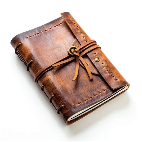 Premium Photo Handmade Genuine Leather Bound Notebook