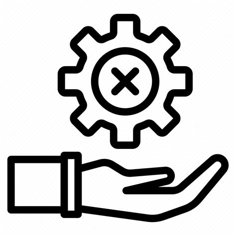 Management Gear Hand Engineer Business Setting Configuration Icon
