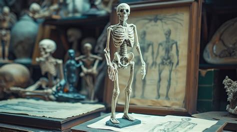 Premium Photo A Detailed Skeleton Model Presents A Classic Study Tool