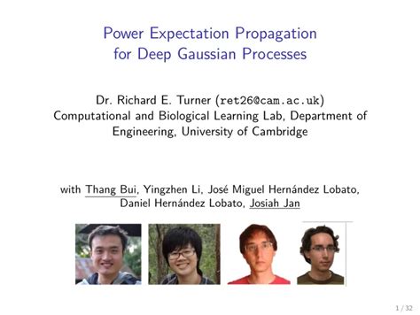 Ppt Power Expectation Propagation For Deep Gaussian Processes Dr Powerpoint Presentation