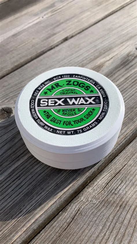 Sex Wax Surf Wax Container By Koni Ey Download Free Stl Model Sex Wax Surf Wax Container By Koni Ey Download Free Stl Model