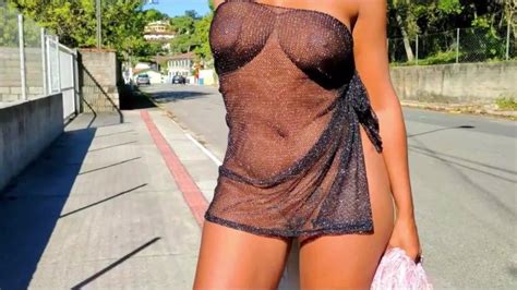 Sheer Clothes Walking Around