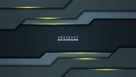 Premium Vector Dark Abstract With Overlap Layers Texture With Golden Effect Element Decoration