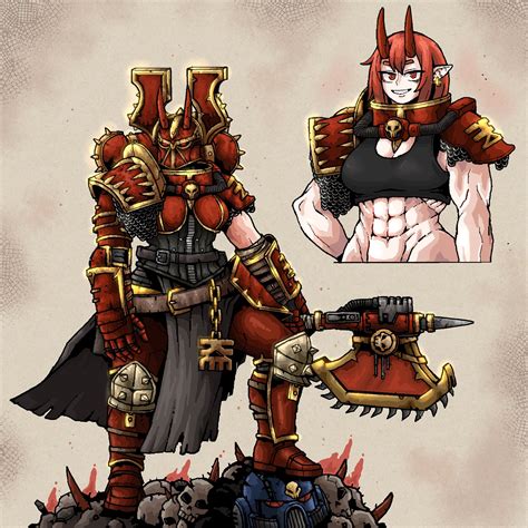 Rule 34 1girls Abs Armor Big Breasts Breasts Chaos Warhammer Chaos Space Marine Female
