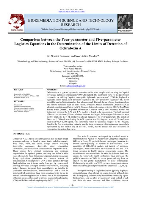 Pdf Comparison Between The Four Parameter And Five Parameter