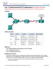 11 3 1 5 Lab Troubleshooting NAT Configurations ILM Lab Troubleshooting NAT