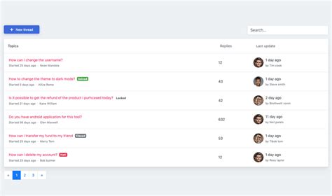 bootstrap 4 column list with text overlay on title and description example