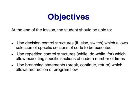 SOLUTION Lesson 4 Java Control Structure Studypool