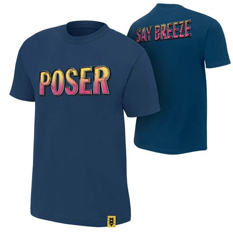 Tyler Breeze Poser Authentic T Shirt Pro Wrestling Fandom