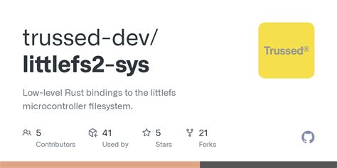 Github Trussed Devlittlefs2 Sys Low Level Rust Bindings To The