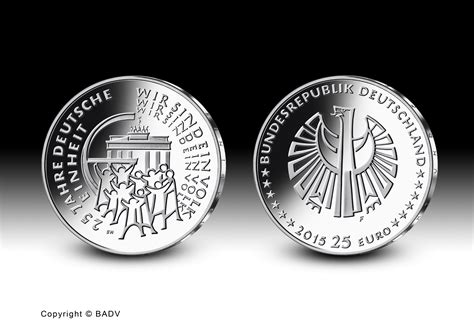 Münze Deutschland | Download 25-Euro-Sammlermünze "25 Jahre Deutsche ...