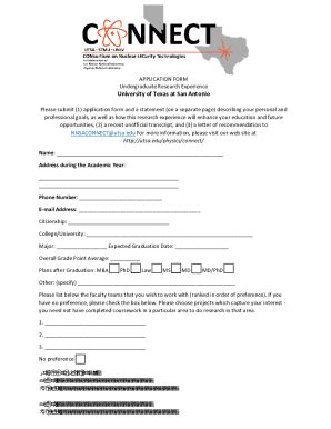 Fillable Online Uta Eduadmissionsformsadmissions Forms Admissions The University Of