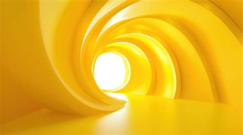 Vibrant 3d Rendering On Yellow Vector Background With Soft Light And Centered Negative Space