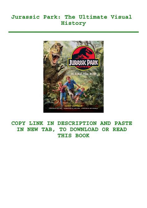 Pdf Jurassic Park The Ultimate Visual History Read Pdf Ebook