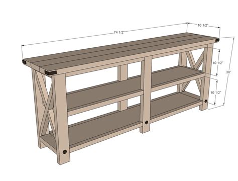 Sofa Table Blueprints At Emmanuel Jones Blog
