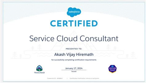 Salesforce Salesforcecertified Servicecloudconsultant… Akash Hiremath