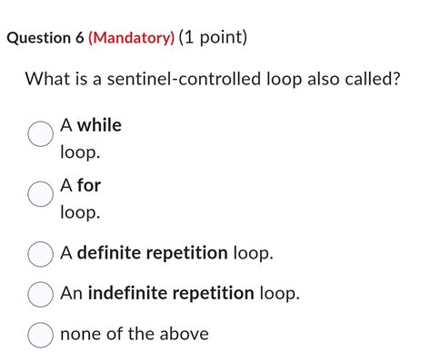 Solved Question Mandatory Point What Is A Chegg