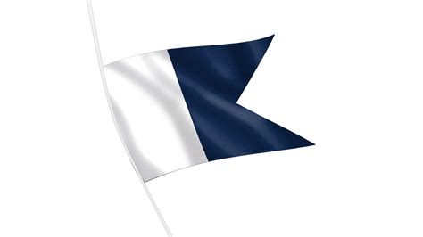 Alpha Code Signal Flag I Have A Diver Down Keep Well Clear At Slow