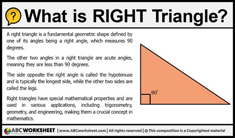 What Is A Right Triangle Definition Of Right Triangle