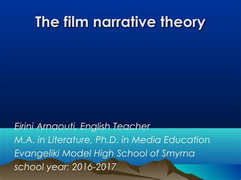 Film Narrative Theory Ppt Film Narrative Theory Ppt