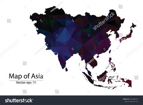 Abstract Polygon Map Vector Illustration Low Stock Vector Royalty Free 1922984237 Shutterstock