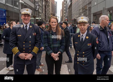 New York New York March 17 Fdny Fire Chief John J Hodgens Nyfd