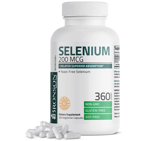 Selenium 200 Mcg Vitamins And Supplements Bronson Vitamins Bronson Vitamins Quality